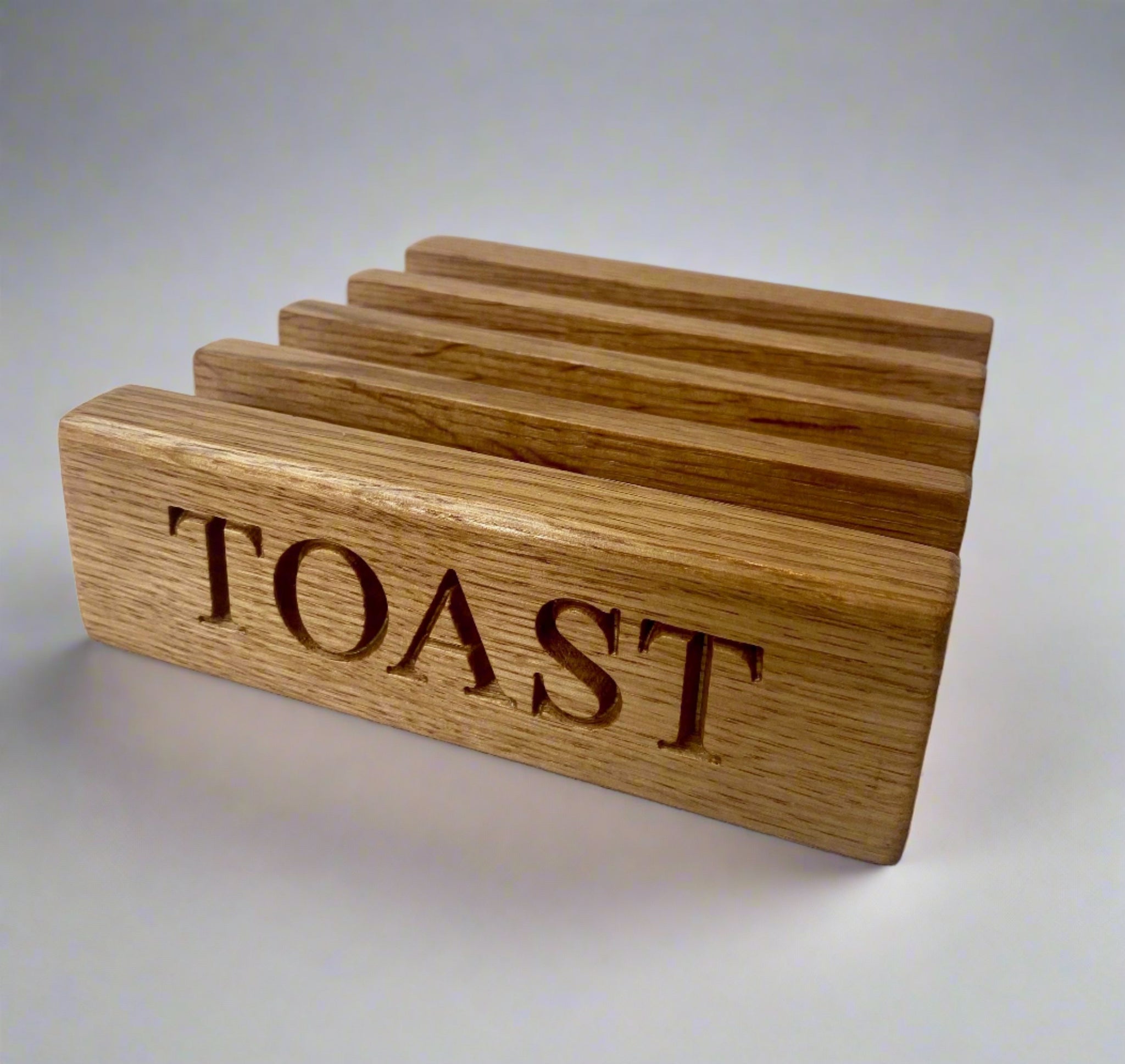 Personalised Oak 4 Slice Toast Rack – HartWood Staffordshire